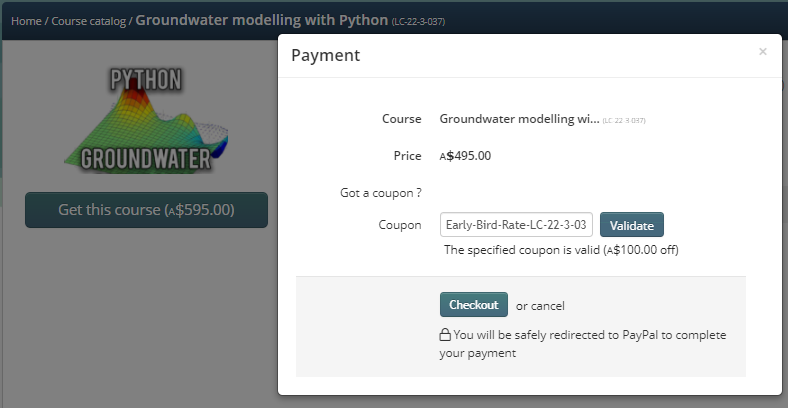 Live Course: Groundwater modelling in Python - Australian Water School